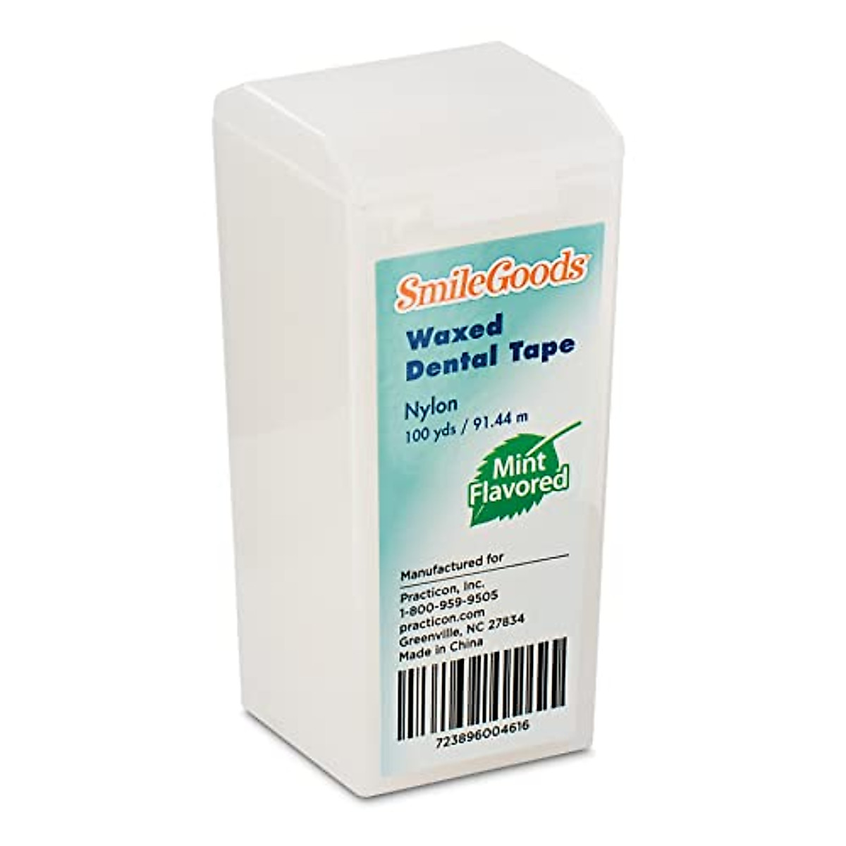 SmileGoods Waxed Dental Tape, 100 yds, Mint Flavored