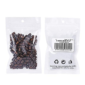 Pandahall 200pcs Natural Tube Wood Beads 8x5mm CoconutBrown Wooden Loose Beads Spacers for DIY Jewelry Making