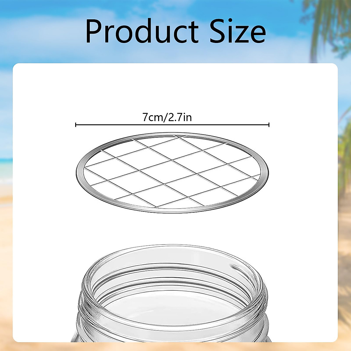 Oungy 40 PCS Mason Flower Jar Frog Insert Lid Metal Flower Lid Insert Mason Grid Flower Organizer Frog Lid Insert Mason Jar Lids with Square Grids for Regular Mouth Mason Canning Jars