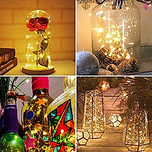 Moon Strike 72ft 200 LED Solar String Lights Outdoor Waterproof, Upgraded Outdoor Solar Garden Lights with 8 Modes , Solar Fairy Lights for Garden, Christmas (Warm White)