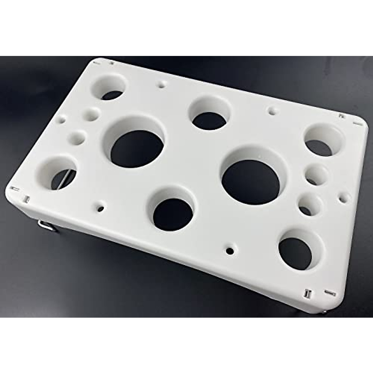 Cake Decorating Icing Bag Holder Tray Stand - 8-Hole Cream Bag Rack Icing Shelf ABS Stainless Steel Detachable Cake Decorating Pastry Bag