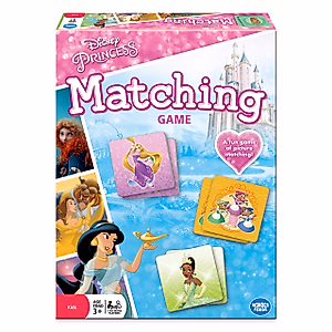 Wonder Forge Disney Princess Matching Game - Fun & Quick Memory Game for Kids | Engaging Toy for Ages 3-5 Years | Features Beloved Disney Princesses | Ideal for Solo or Family Play