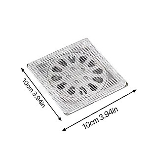 20/30/50PCS Pack Drain Mesh Cover, Mesh Shower Drain Cover, Drain Mesh Stickers, Disposable Shower Drain Hair Catcher Mesh Stickers for Shower Bathroom, Laundry, Bathtub, Kitchen, Sink (50)