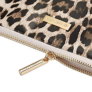 Comfyable Tablet Sleeve Compatible for iPad Pro 12.9 inch M2 M1 6th 5th Generation 2022-2018 & Smart/Magic Keyboard w/Pencil Holder, Waterproof Zipper Case, Leopard