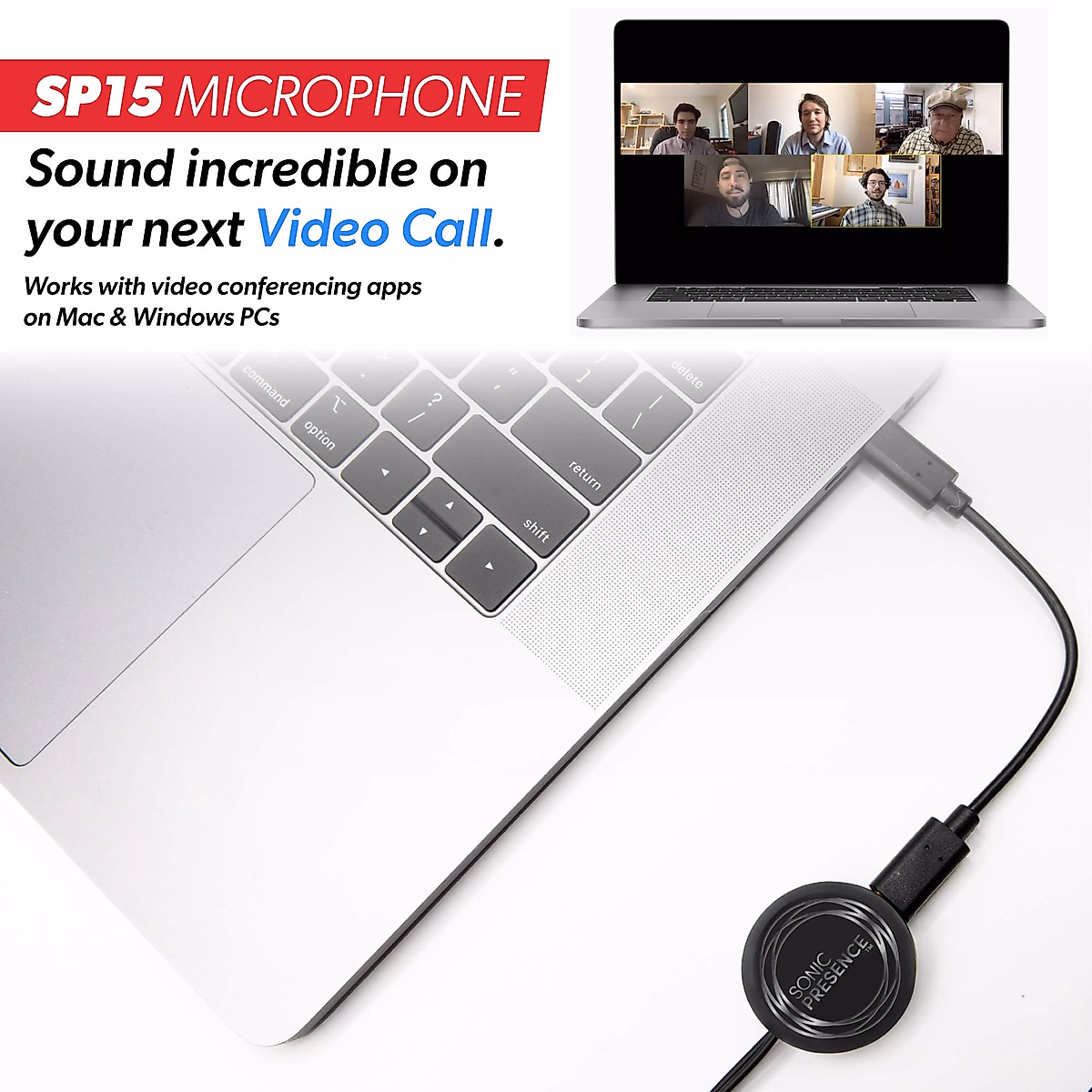 SONICPRESENCE SP15C (USB-C) Binaural Microphone Records Immersive 3D Spatial Audio on New Pocket Cams and Smartphones – Step Up to Sonic Presence for Sound Quality That Matches 4K Video
