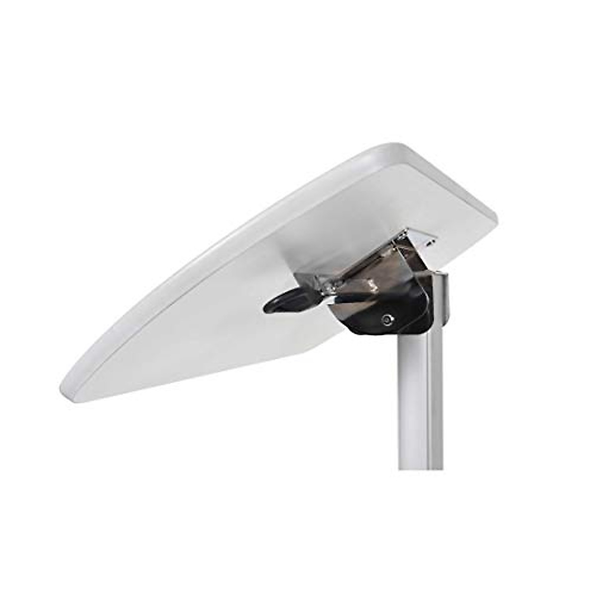 Stand Up Desk Store Pneumatic Adjustable Height Tilting Laptop Lectern Speakers Podium (White, 25.5" Wide)