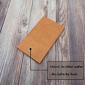 ag wallets Genuine Leather Mens Long ID 19 Credit Card Security Wallet (RFID Tan Butter Touch Leather)