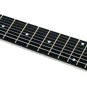 Gstyle 8 String Electric Guitar Burl poplar veener top okoume Wood Body Bolt On Maple Neck Poplar Wood Body (Right-handed) (ES-800)