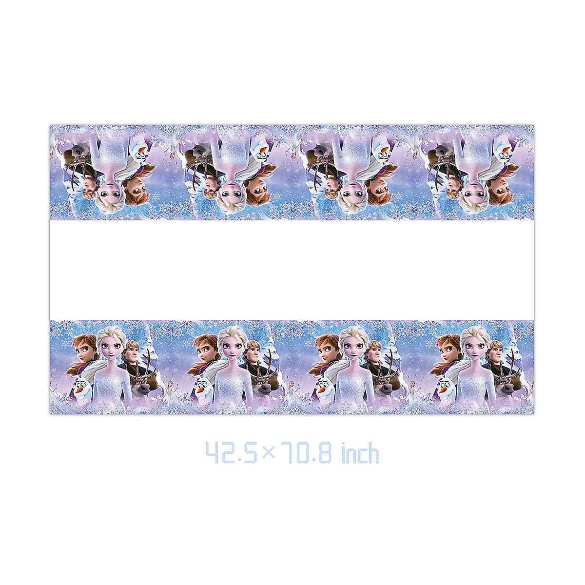 Omto 2Pcs Frozen Tablecloth Disposable Tablecover Birthday Party Supplies and Decorations for Kid Boy Baby Shower Rectangle Tables 70"X42",2 Pack