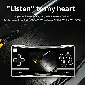 HAIHUANG RG300X Handled Game Console, Portable Game Console with 64G TF Card PreInstalled 5171 Classic Games, Retro Game Console with 3.0 in IPS Screen Perfectly Support PS1,CPS1,CPS2,CPS3,FBA, Black