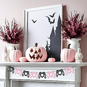 Bride or Die Bachelorette Banner, Gothic Engagement Banner with Skeleton Heart Garland for Halloween Bride to be Bridal Shower Decoration