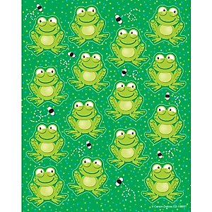 Carson Dellosa 90 Frog Stickers for Kids, 6 Sheets of Incentives for Crafts, Prizes, Scrapbooking, Water Bottle, Science, Reward Chart, and School Supplies, Classroom Must Haves