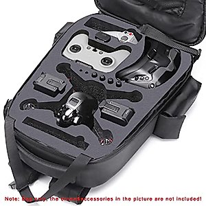 MAXPAND DJI FPV Hard Case Backpack Waterproof and Shockproof DJI FPV Drone Bag FPV System Case for DJI Drone, Goggles V2, Remote Controller 2, and Accessories FPV Backpack with YKK Zipper