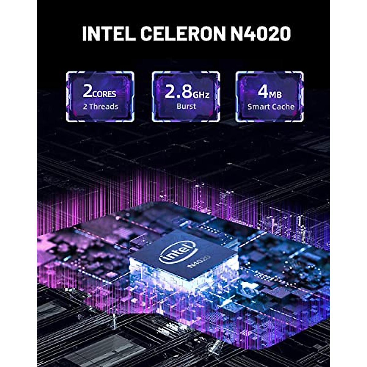 Ubuntu Linux Mini PC, Intel Celeron N4020 Linux Mini Computer, 4GB RAM 128GB SSD Micro PC Computers with 4K HDMI 2.4G/5G WiFi Bluetooth 5.0 USB 3.0 Linux Mini PC Ubuntu