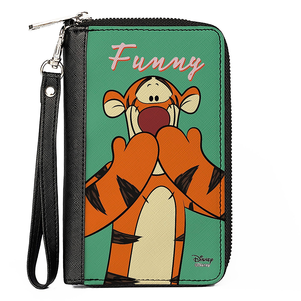 Buckle-Down Women's PU Zip Around Wallet Rectangle-Winnie The Pooh, 7.5"x4.5"