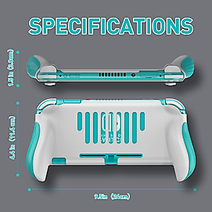 Grip for Nintendo Switch Lite, JUSPRO Ergonomic Comfort Handheld Protective Gaming Case Portable Cover Accessories Compatible with Nintendo Switch Lite