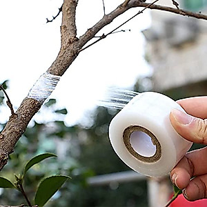 Garden Grafting Tape Plant Repair Tapes 3cm Grafting Film,Stretchable Self-Grafting Clear Film for Fruit,Floral,Tree and Plants Grafting Film Tool (2 PCS)