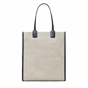Tory Burch Women's Ella Canvas NS Tall Tote Handbag