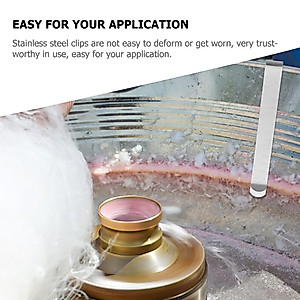 BESTonZON 20pcs Clips Candy-floss Machine Stabilizer Candy-floss Clamp Stainless Marshmallow Clip Marshmallow Parts Candy-floss Making Accessories Mesh Stainless Steel Securing Clip