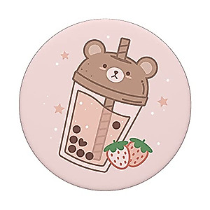 Bubble Milk Tea Boba Cute Bear Kawaii Aesthetic PopSockets Swappable PopGrip