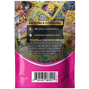 Zoo Packs TCG Vintage 1999 10 Card Lot - 1 1ST Edition Stamped Card Per Pack Guaranteed!