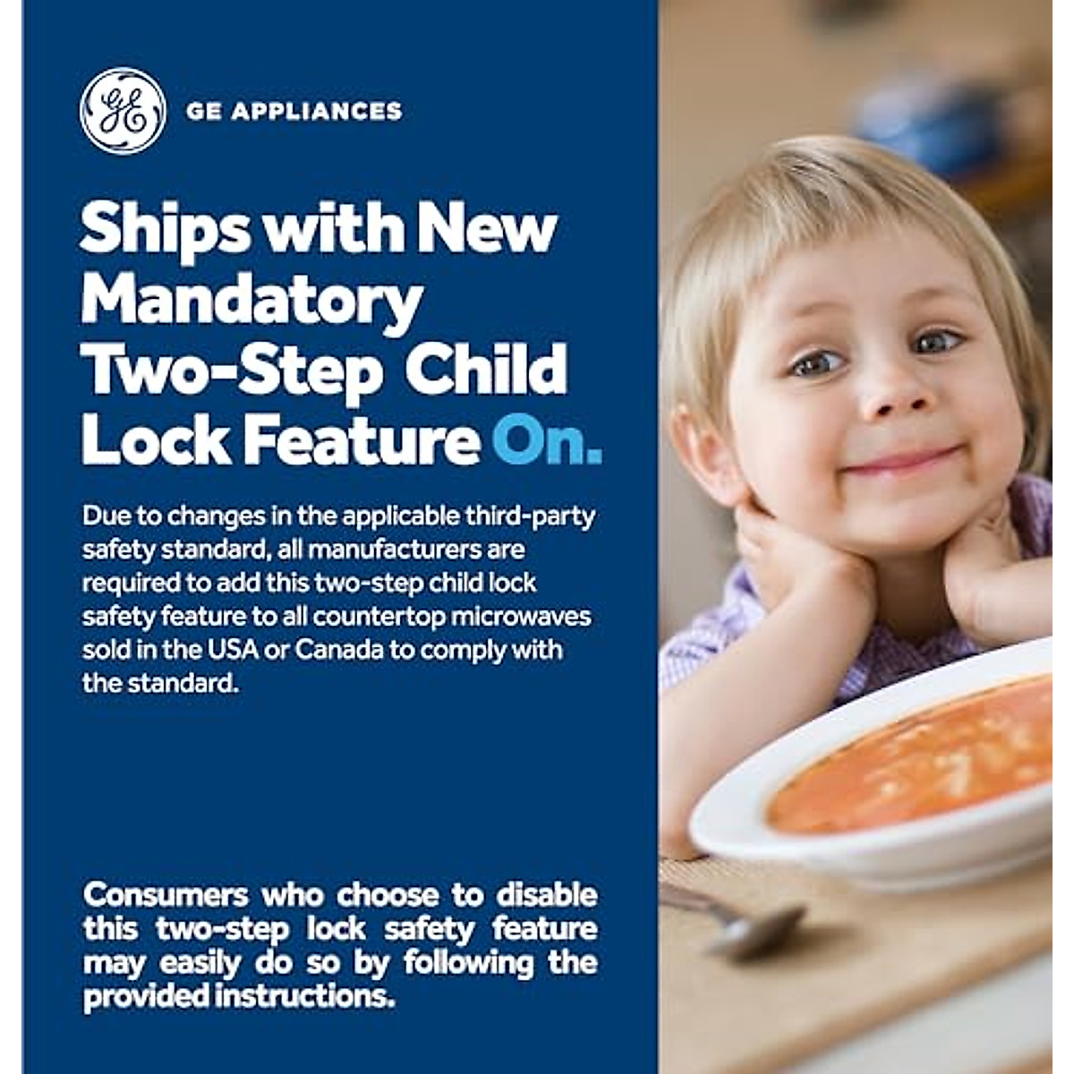 GE GCST07N1WWW Microwave Oven, 700-watt 6 Auto Cooking Settings, Kitchen Essentials for The Countertop, Dorm Room or Apartment, Child-Lock Technology 0.7 Cu. Ft, White