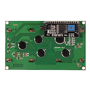 ALMOCN IIC I2C TWI Serial 2004 20x4 LCD Display Module with I2C Interface Adapter Blue Backlight for Arduino R3 MEGA2560(Blue)