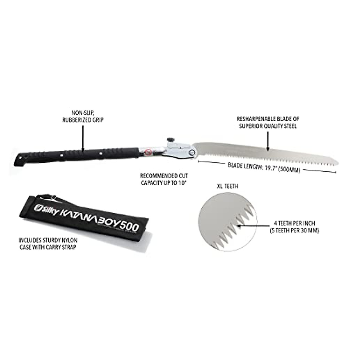 Silky KATANABOY Professional 500mm Folding Saw XL Teeth (403-50)