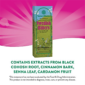 NatureWorks Swedish Bitters Traditional European Herbal Extract Used for Digestion, 8.45 fl. oz.