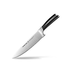 Schmidt Brothers - Heritage 7-Piece Kitcken Knife Set, High-Carbon German Stainless Steel Cutlery, and Clear Acrylic Magnetic Block Set