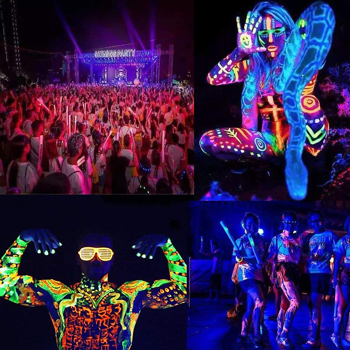 100W Black Lights Flood Light,Blacklight with Plug and Switch for Glow Party Large Space,IP66 Waterproof LED Black Lights for Fluorescent Poster,Halloween,Body Paint,Wedding.1 Pack