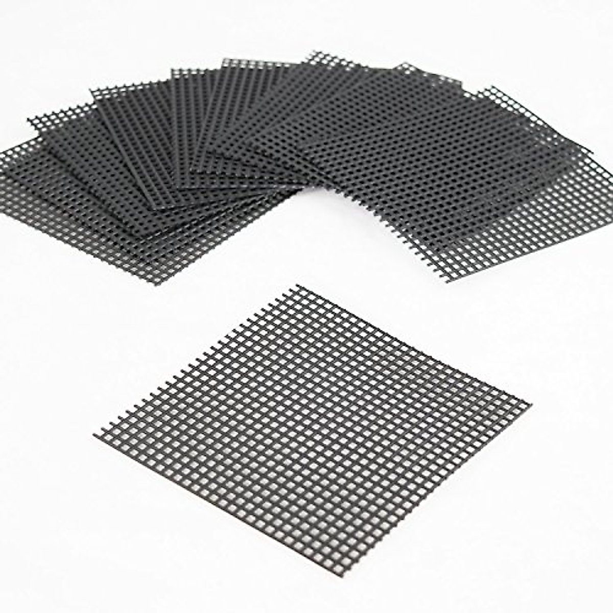 Plastic Canvas Shapes 7 Count 4" 10/Pkg-Squares Clear