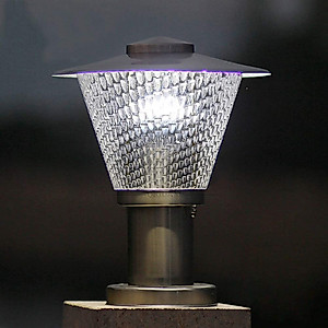 Modern Minimalist Creative Lawn Lamp Outdoor Lighting Column Lamp Courtyard Waterproof Decoration Post Lamp Home Garden Stainless Steel Anti-Rust Pillar Light E27