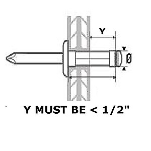 Astro Pneumatic Tool ADR14 XL Blind Rivet Adapter Kit - 1/4" Capacity