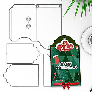 Estivaux 3D Card Shape Die Cuts for Card Making, Rectangular Gift Card Envelope Cutting Dies Sets Label Tag Dies Stencils Embossing Template for Scrapbooking DIY Cards Album Crafts Supplies