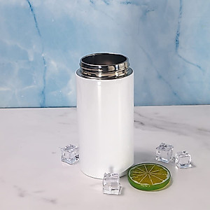 AGH 12 oz Sublimation Tumbler Blanks Skinny Straight Kids Water Bottle Stainless Steel Insulated Kids Tumbler Vacuum Flask with Straw and Handle Lid for Tumbler Heat Press Sublimation Printing