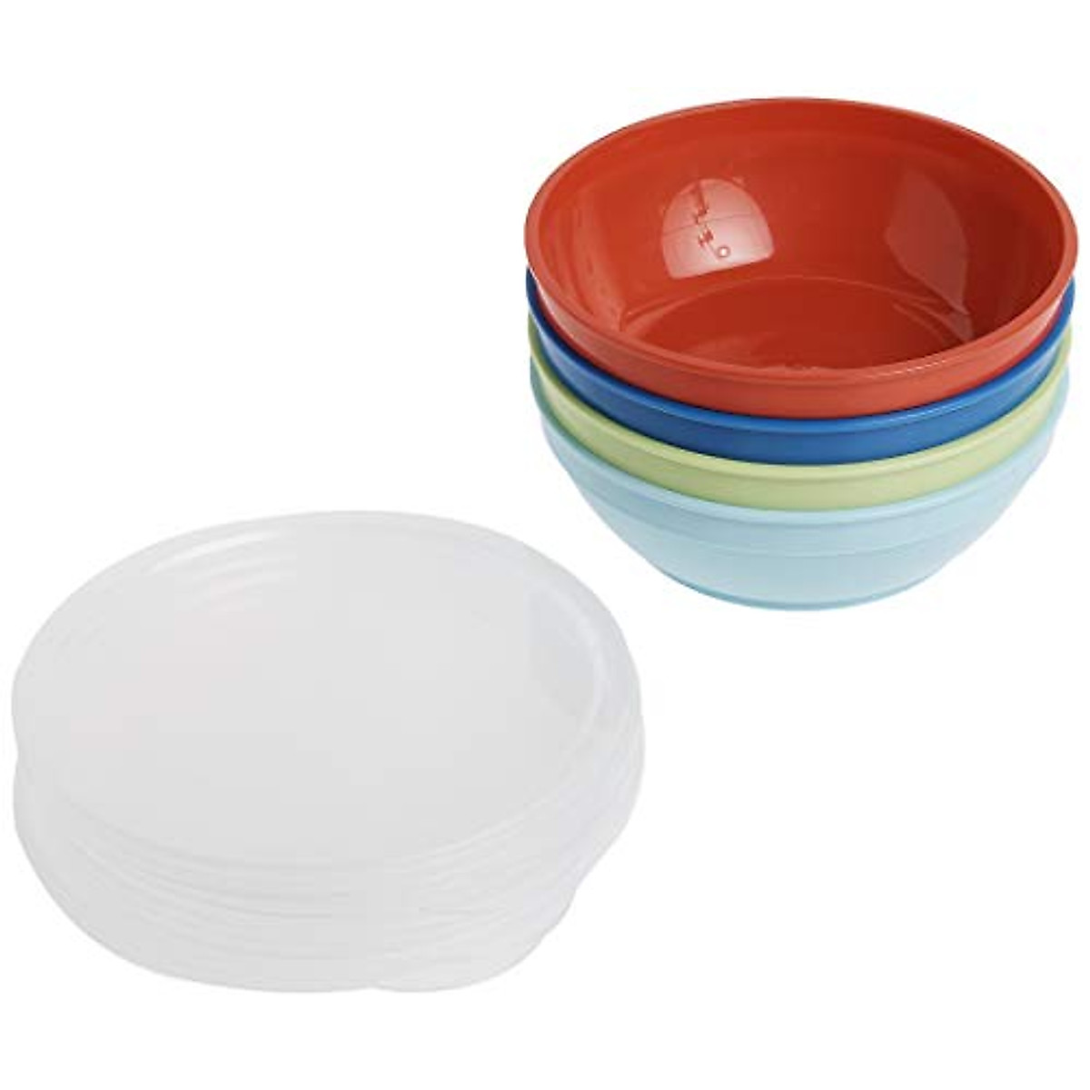 First Essentials by NUK Bunch-a-Bowls, Assorted Colors, 4-Pack