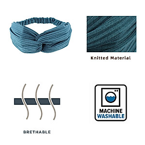 YARIEW 20 Pack Headbands for Women, Boho Headbands for Wigs, Non Slip Hair Bands, Headband Knotted Turban, Fashion Wide Headbands, Twisted Head Wrap Hair Accessories for Women, Gift for Hers