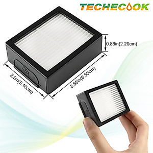 12Pack Filters Replacement for iRobot Roomba E I & J Series Combo E5 E6 E7 i3 i3+ i4 i4+ i5 i5+ i6 i6+ i7 i7+ i8 i8+ J5 J6 J8 Vacuum Cleaner-12 x High Efficiency Filters 4639161,1 x Brush by Techecook