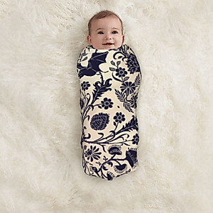 Belinyo Bats and Flower Baby Swaddle Blankets Nursing Cover Infant Receiving Blankets for Crib, Stroller, Travel 36x 36inch