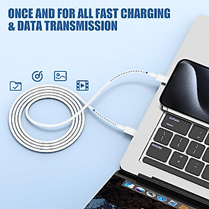 iPhone 15 Fast Charger,10 FT Fast Charging Cable,iPad Fast Charger,USB C Charger and 10 FT USB C Charging Cable,for iPhone 15 Pro/15 Plus/Pro Max, iPad Pro 12.9/11 inch, iPad Air 5th/4th/ipad Mini 6t