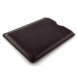 Dockem Executive Sleeve for iPad Mini 6, 5, 4, 3, 2, 1: Premium Synthetic Leather Tablet Case: Slim, Microfiber Lined, Professional, Protective Cover (Dark Brown)