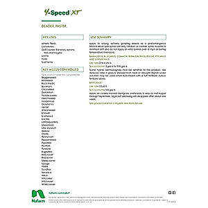 Nufarm 4-Speed XT Herbicide, Superior Broadleaf Weed Control, 32 oz