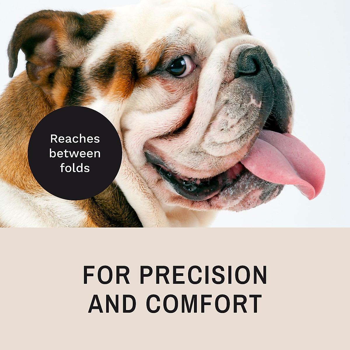 Eye Envy ProPowder Applicator Brush for Dogs and Cats | Use to Safely and Evenly Apply Tear Stain Powder | Large | Washable Superfine Fiber Hair | Long Tapered Bristles | Ergonomic Handle