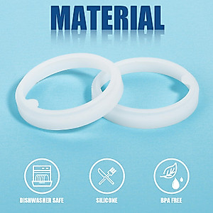 5pcs Replacement Gasket for Takeya Actives, Water Bottle Lid Gaskets Compatible Replacement Ring 18oz 22oz 24oz 32oz 40oz Water Bottle Washer with Spout Cap Rubber Seals(Not for Takeya Original)