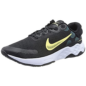 Nike Renew Ride 3 Mens Running Trainers Sneakers Shoes, Black/Lemon Chiffon, 11.5 M US
