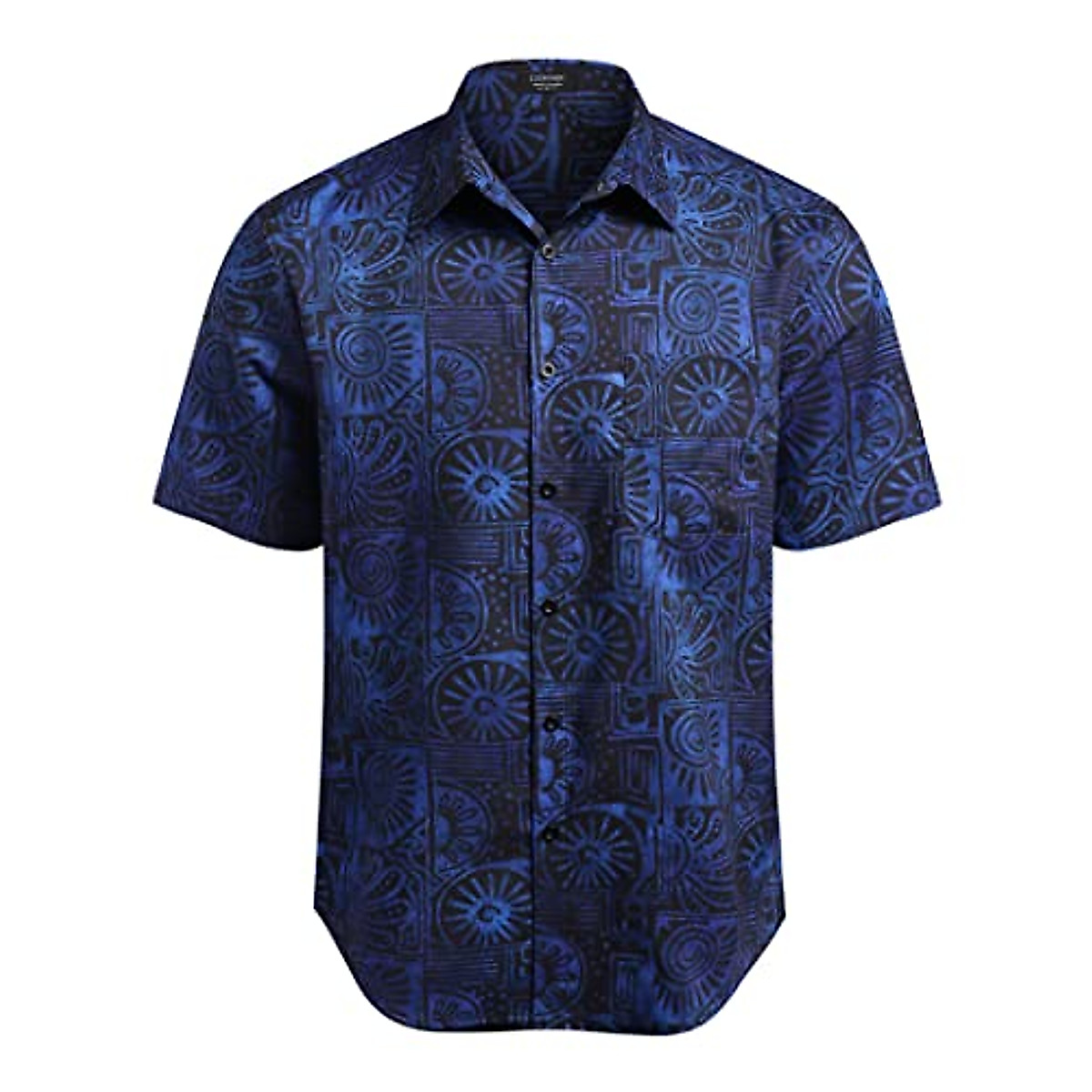 COOFANDY Men's Hawaiian Shirts Casual Short Sleeve Button Down Tropical Beach Shirt Whith Pocket Blue