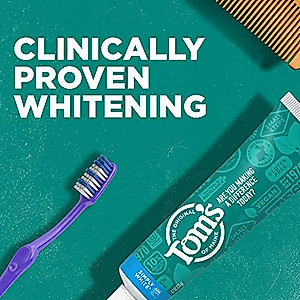 Tom's of Maine Natural Simply White Fluoride Toothpaste, Sweet Mint, 4.7 oz. 3-Pack (Packaging May Vary)