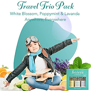 Boiess Colognes For Moms, Babies & Kids | Natural Eau de Cologne | White Blossom, Lavanda & Poppymint | Clean & Fresh Scent | Fragrance For Soft & Sensitive Skin | Pack of 3(100ml x 3)
