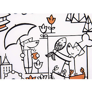 modern-twist 10 x 14 Reusable, Waterproof Coloring Mark-Mat Sheet for Kids, 100% Food-Grade Silicone, Pack of 1, Seattle